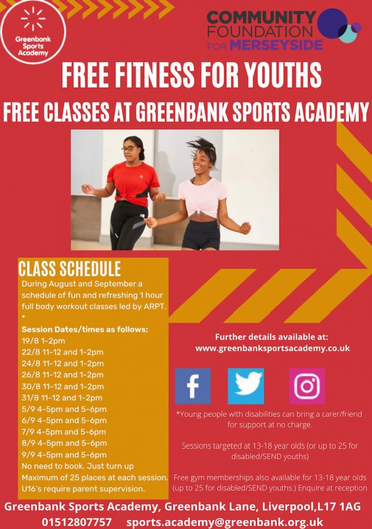 Free Fitness Classes for Young People - Greenbank Sports Academy